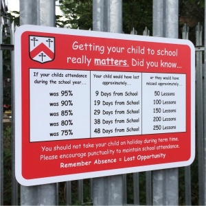 School Attendance Encouragement Signs - Signs 4 Schools